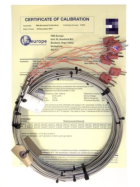 Bespoke Thermocouples to AMS 2750